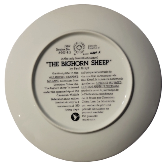 The Bradford Exchange | Wall Decor | Vtg 89 Bighorn Sheep Collector ...